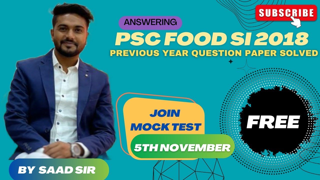 PSC Food SI Question Paper 2019 Solved| Food Sub Inspector Previous ...
