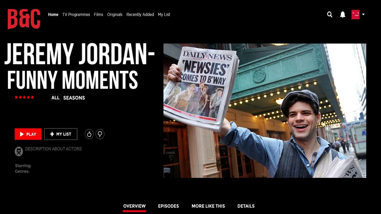 Jeremy Jordan - Funny Moments | Broadway&Chill - YouTube