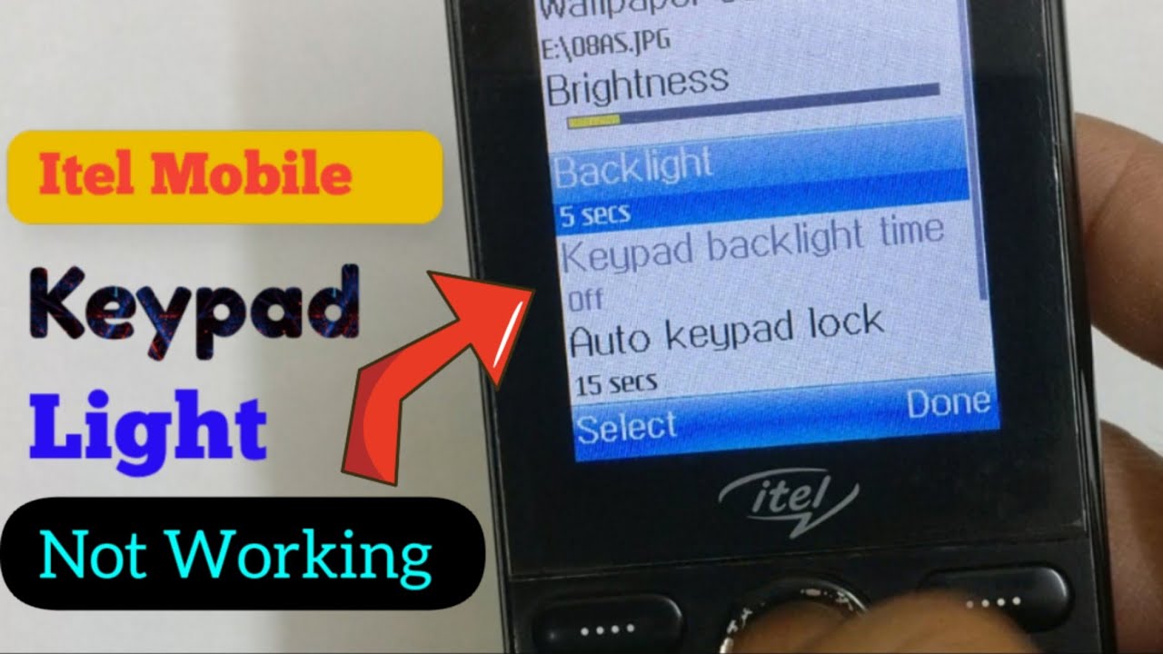 How to on keypad light in itel mobile - itel - YouTube