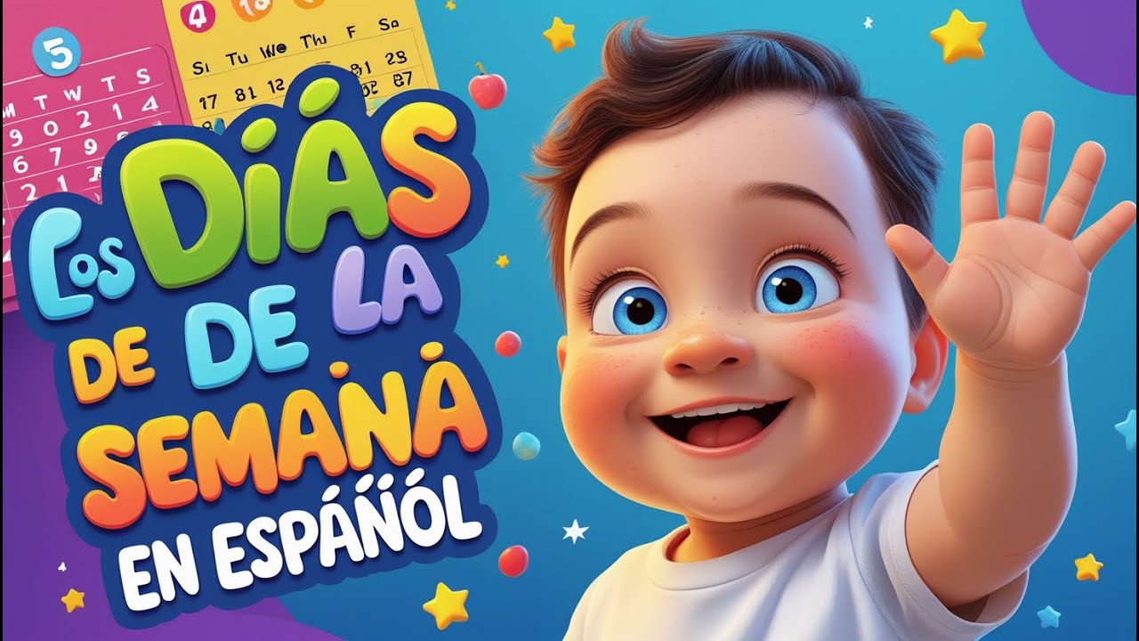 Los dias de la semana para niños de 1 a 3 años | Cancion los dias dela ...