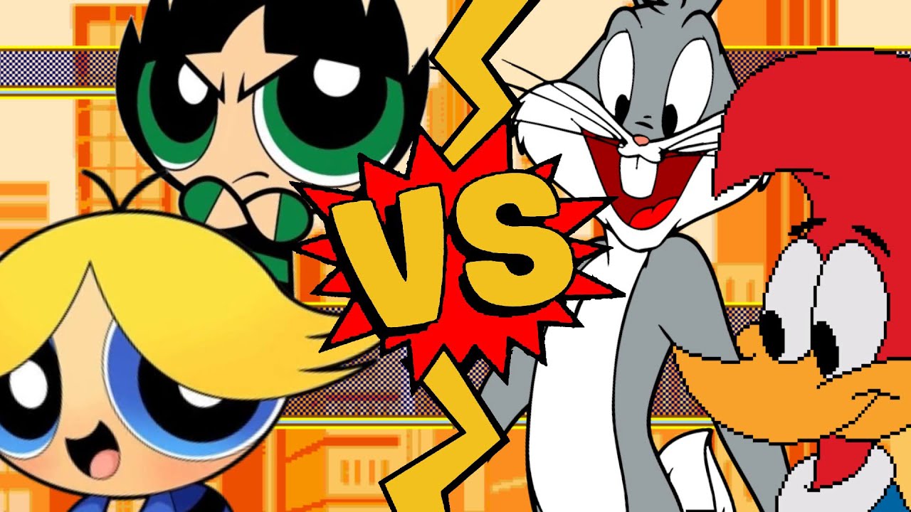 M.U.G.E.N. Battles | Boomer/Butch vs Woody Woodpecker/Bugs Bunny - YouTube