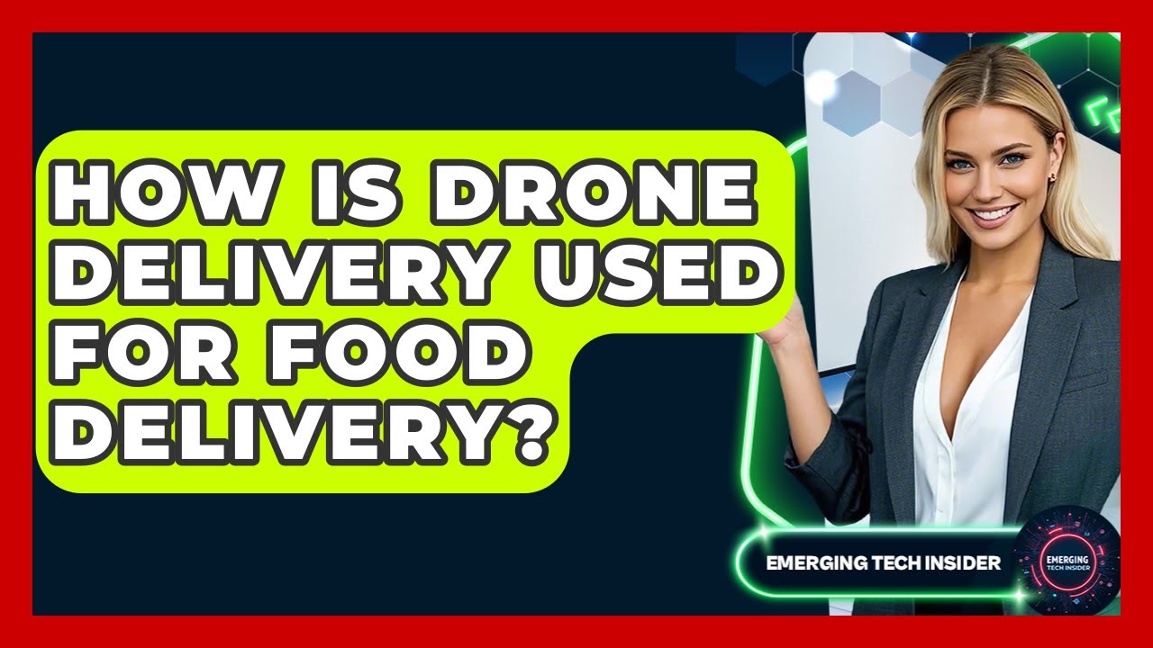 How Is Drone Delivery Used For Food Delivery? - Emerging Tech Insider ...