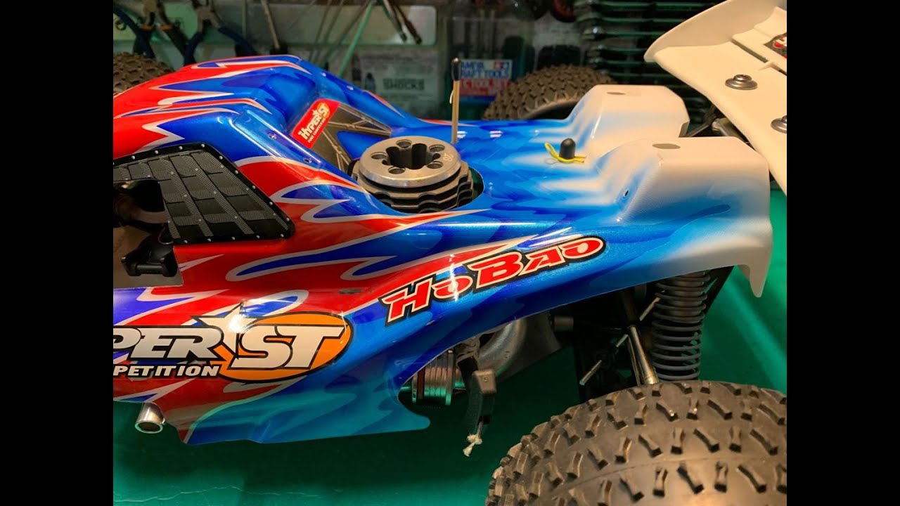 Hobao Hyper ST PRO Hyper28 engine break in 1/8 Nitro 4WD RC Truggy ...