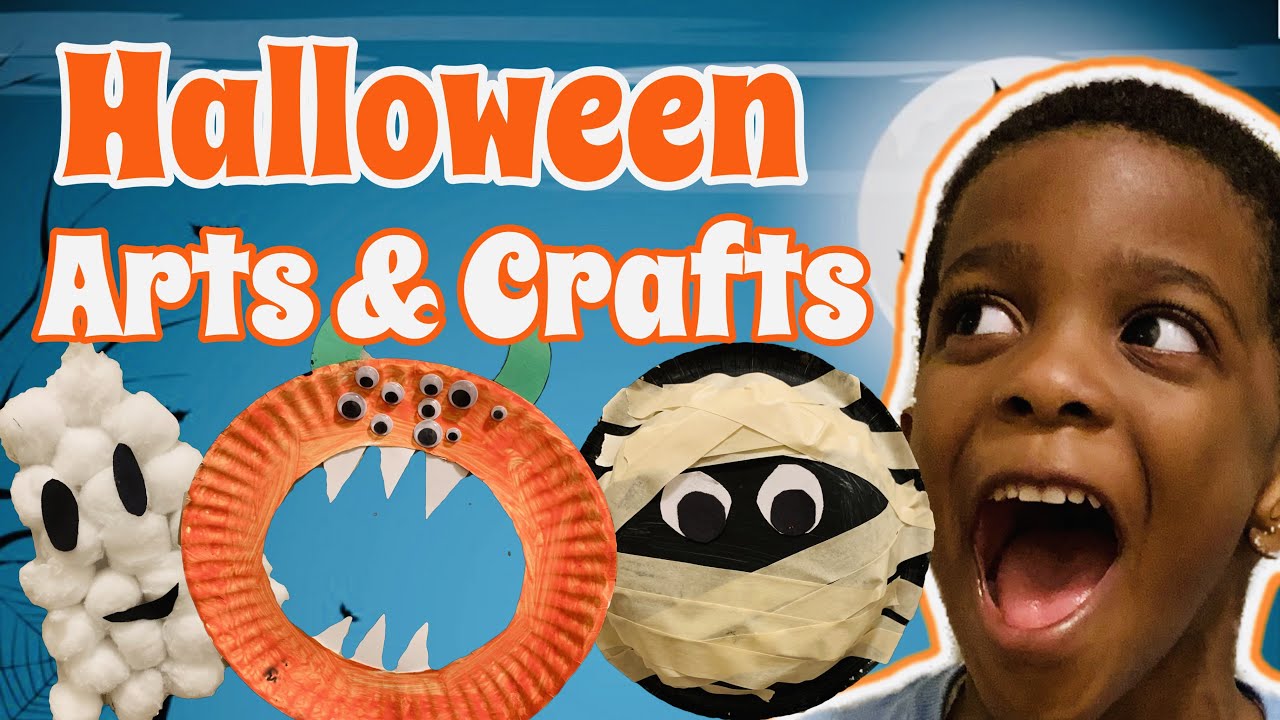 Halloween Arts And Crafts 👻 || Ghosts, Mummies, Monsters and Spiders 🕷 ...