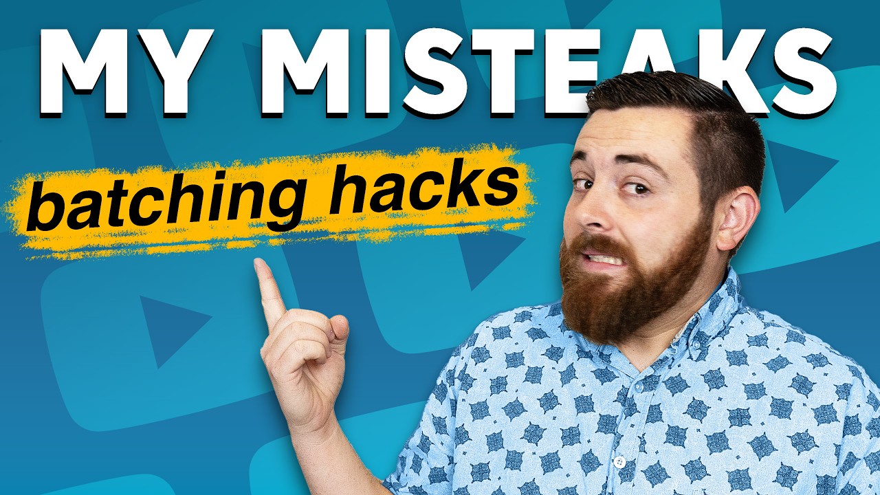 Is Batching Youtube Content Actually Worth it? - YouTube