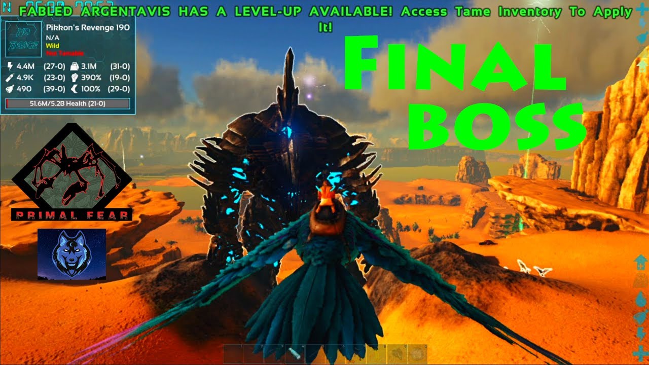 The Final Boss Pikkon Revenge - Ark Primal Fear - YouTube