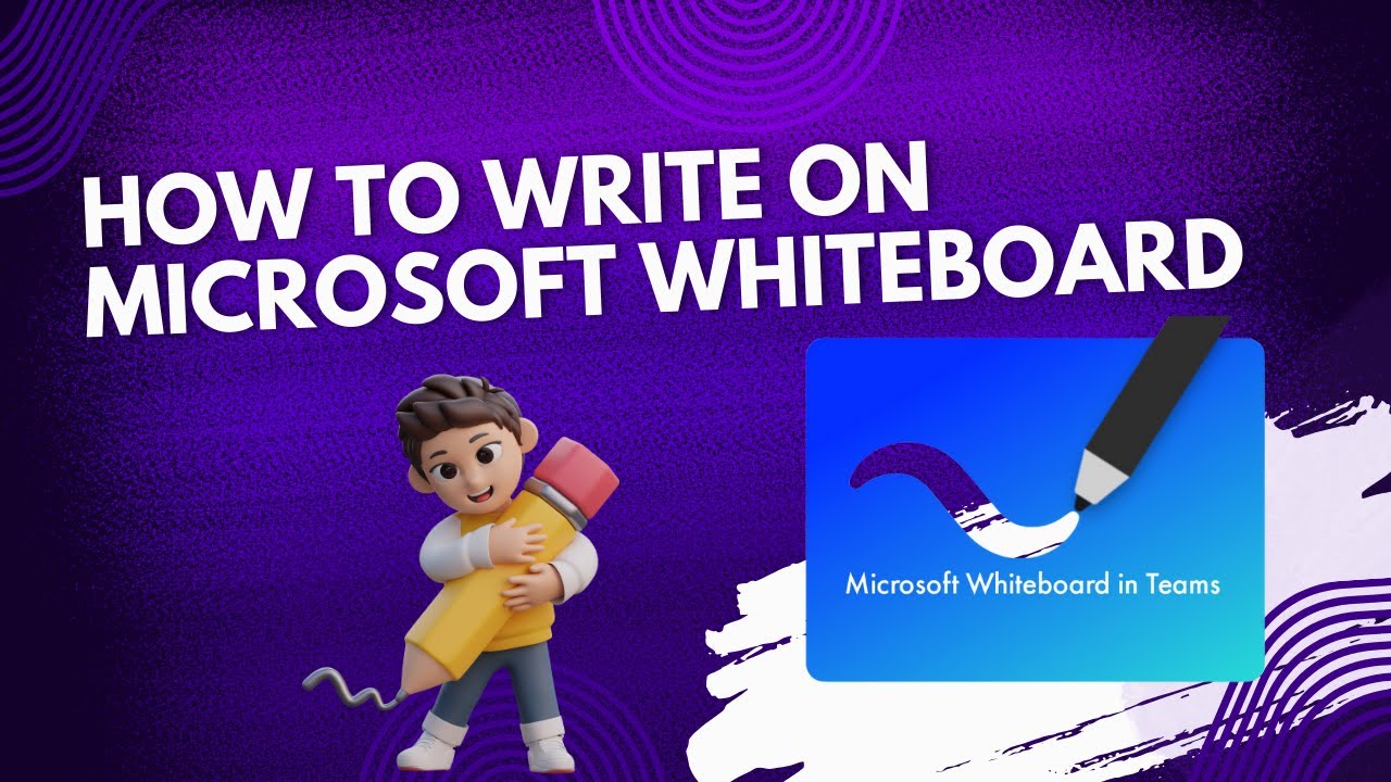 How to write on Microsoft whiteboard - Step By Step Tutorial! - YouTube