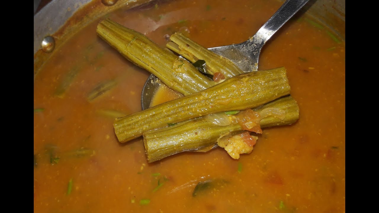 Nuggekayi sambar recipe in kannada/ ನುಗ್ಗೇಕಾಯಿ ಸಾಂಬಾರ್ ಮಾಡುವ ವಿಧಾನ ...