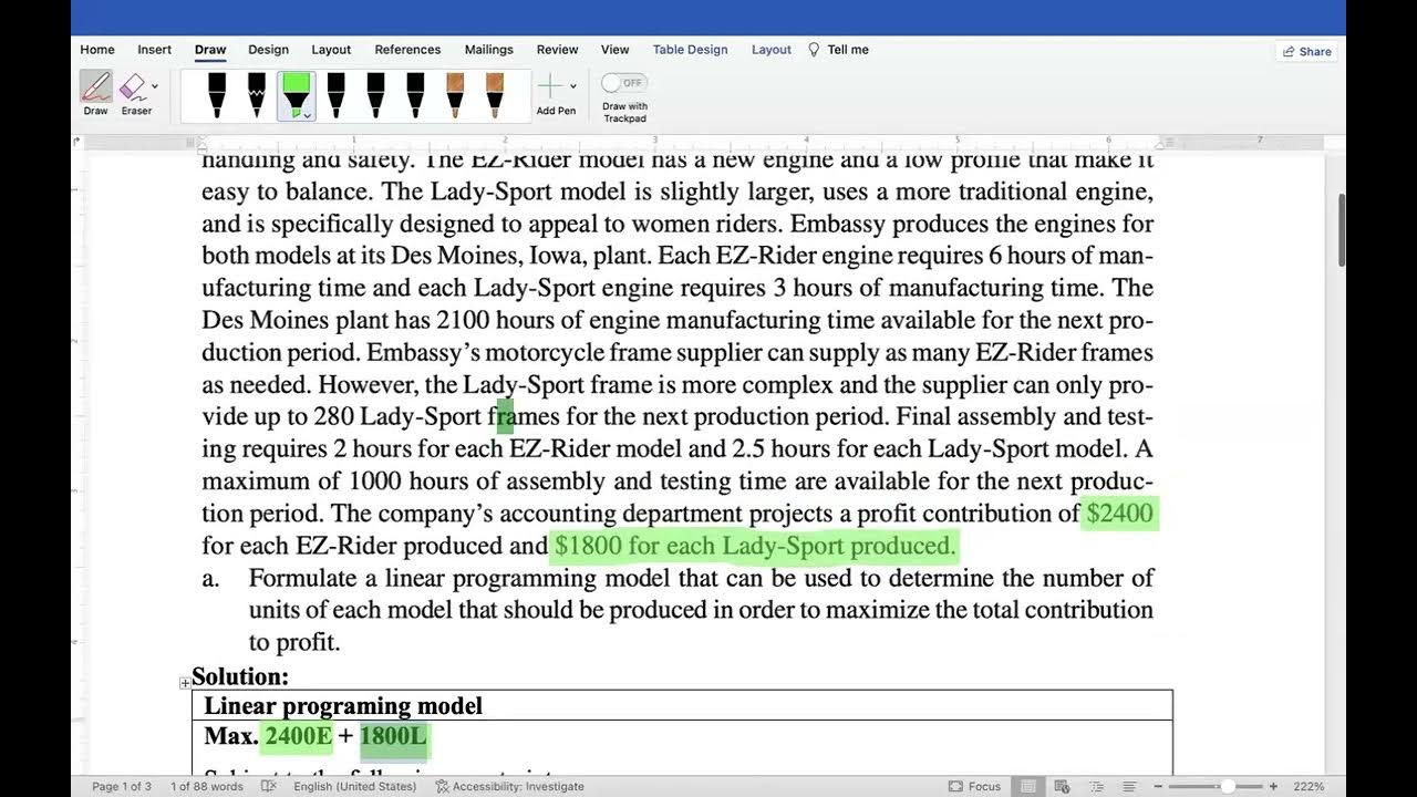 Linear Programing -1 - YouTube