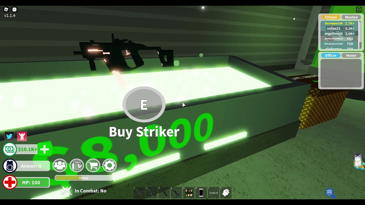 Finding a NEW gun. roblox slums - YouTube