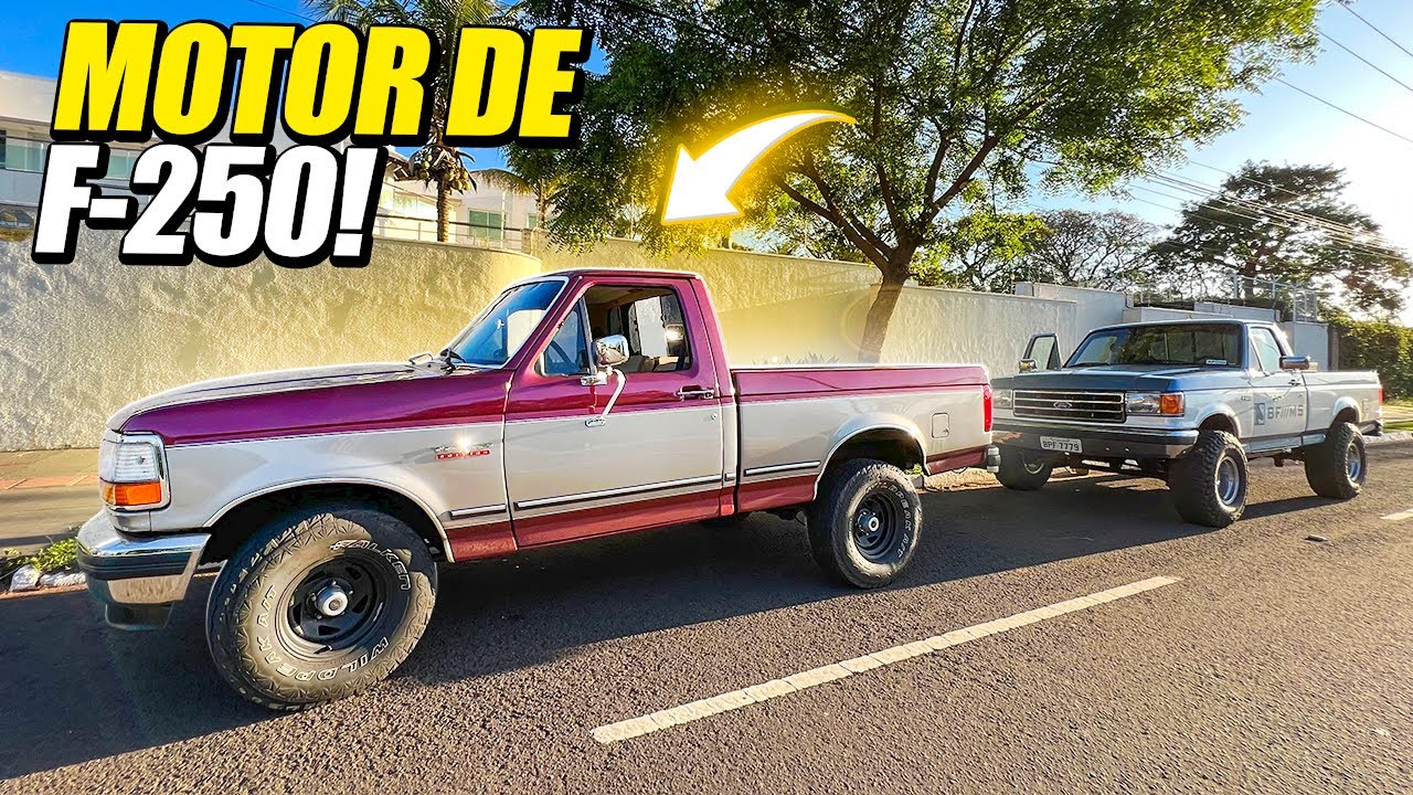 FORD F100 COM MOTOR 4.2 MWM 6 CIL!! - YouTube