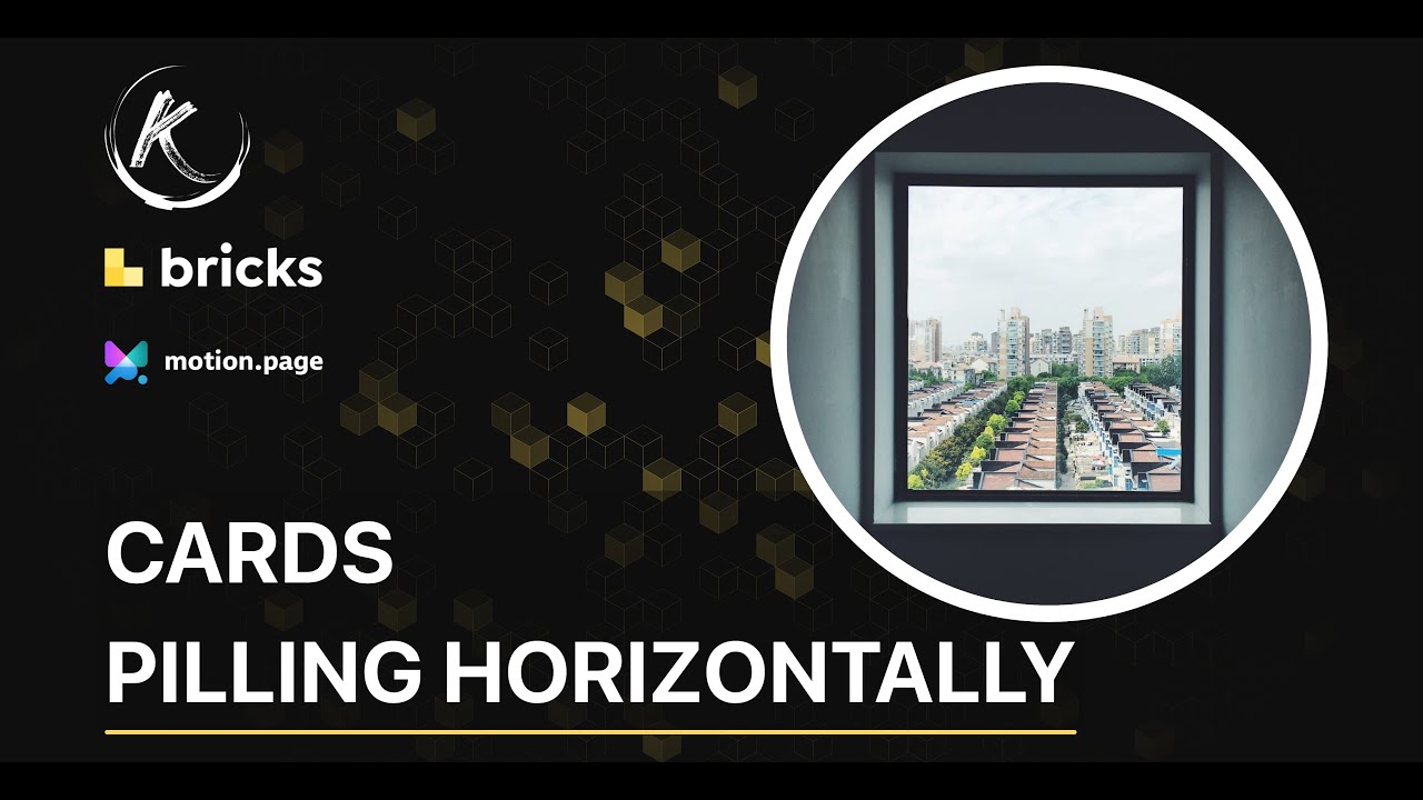 Cards Pilling Horizontally - Bricks Builder and Motion.page (GSAP) - YouTube