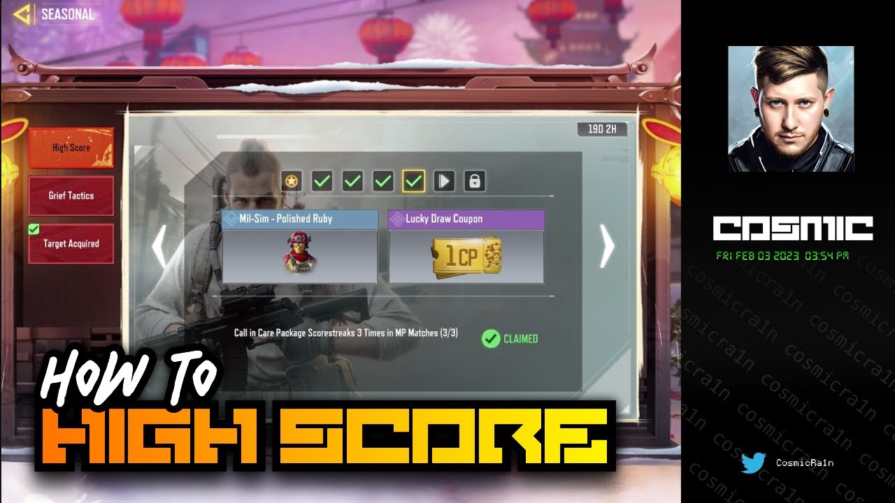 High Score - Call in Care Package Scorestreaks 3 Times in MP Matches ...