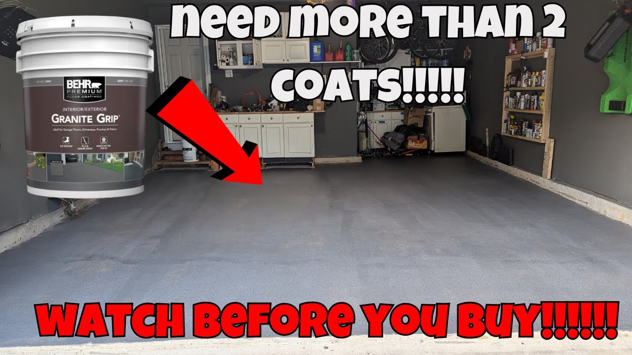 BEHR PREMIUM Granite Grip 2 coats is not........ - YouTube