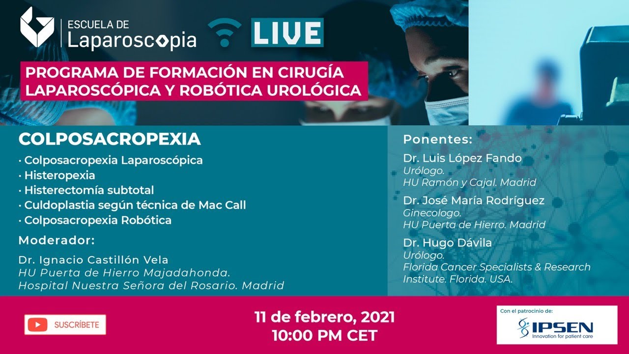 Webinar 8 - COLPOSACROPEXIA - YouTube