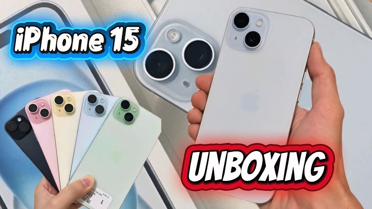 iPhone 15 & 15 Plus unboxing 😁😍 l iPhone unboxing and review 😱l iPhone ...