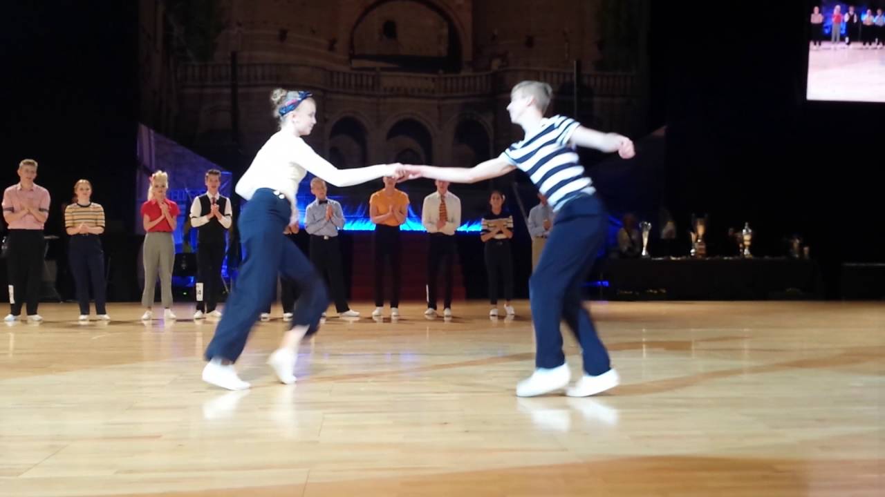 SM 2016 Boogie Woogie Junior Final Oscar Ågren & Sofia Ärleskog - YouTube