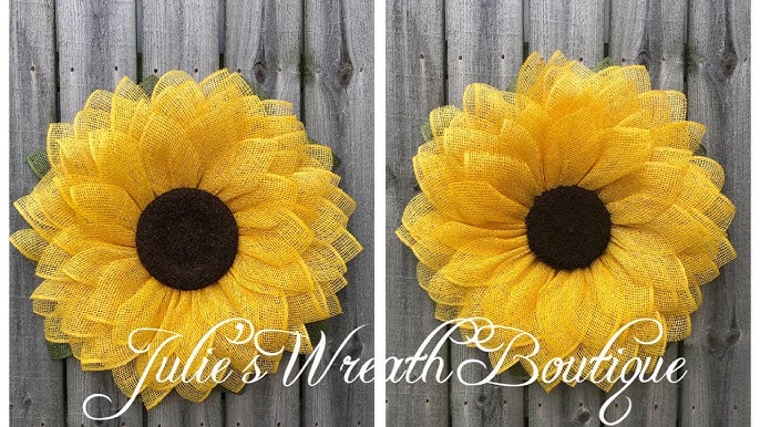 Burlap Sunflower Tutorial