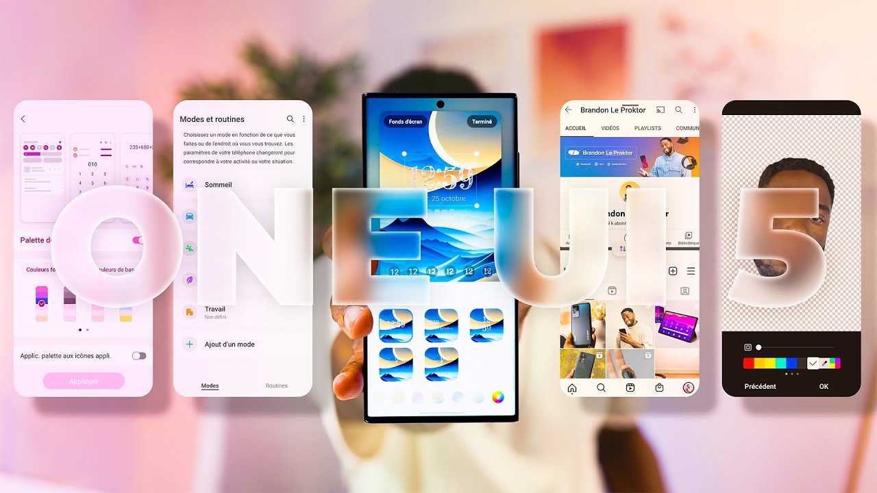 Les 10 NOUVEAUTÉS de la nouvelle interface Samsung OneUI 5 ! - YouTube