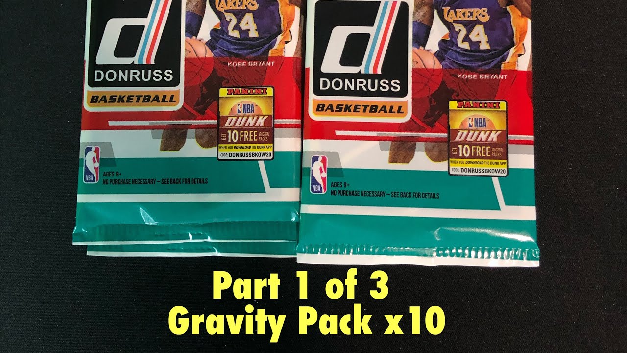 19/20 Donruss Gravity Packs x10 - YouTube