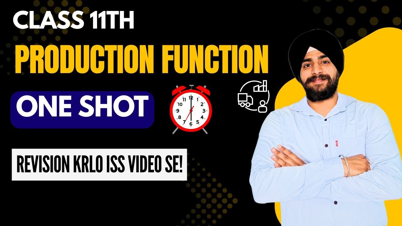 production function class 11 economics one shot | Important topics and ...