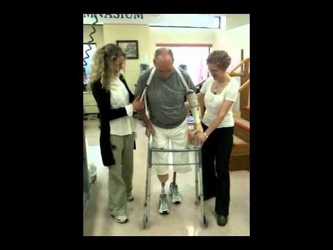 walking with walker - YouTube