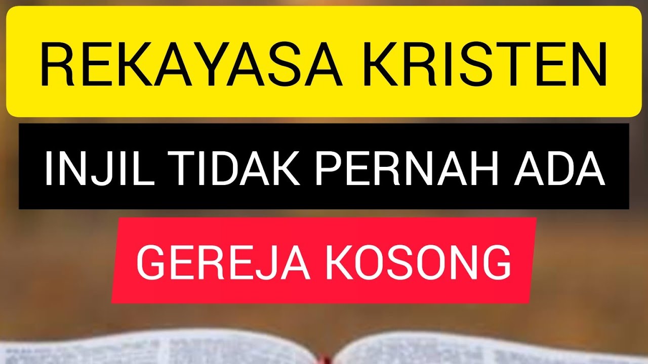 Rekayasa Kristen, INJIL ITU TIDAK PERNAH ADA. #kristen#injil#rekayasa# ...