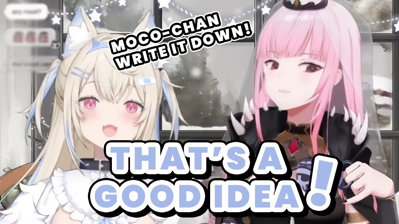 Calli came out with a good stream idea after Mococo's confession - YouTube