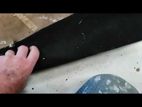 Cutting a new door backer board for an Avanti - YouTube
