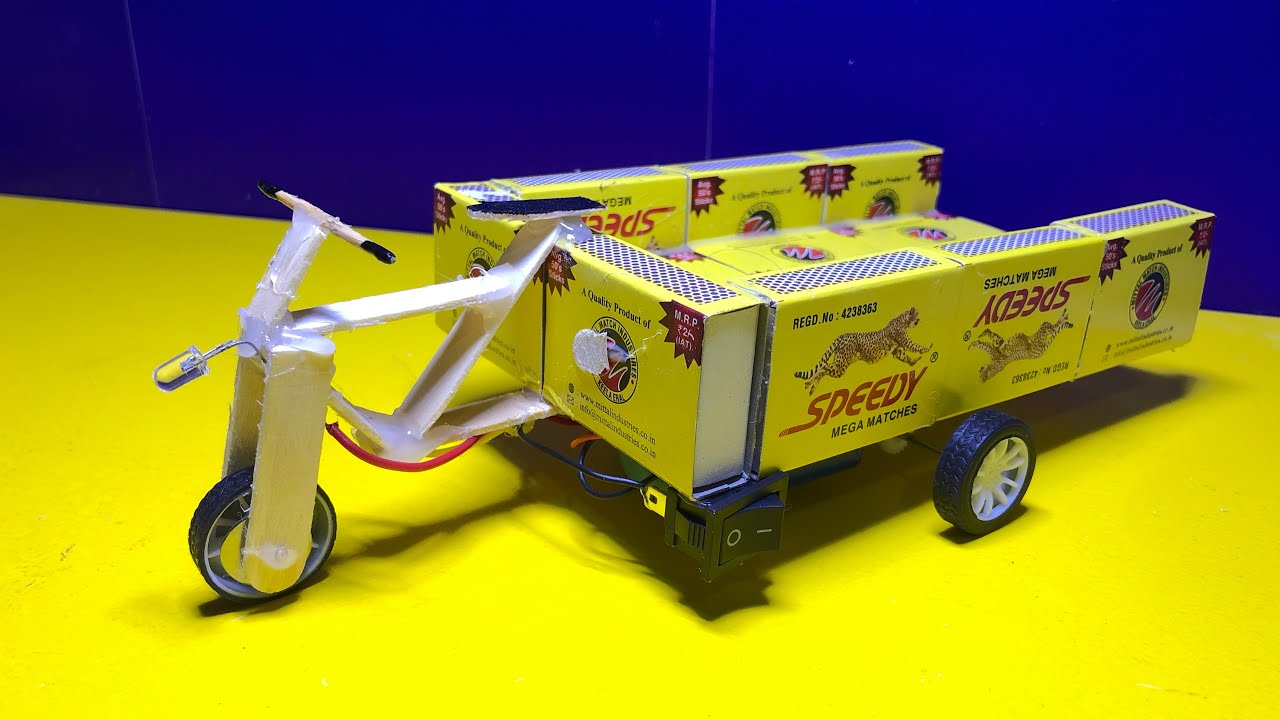 How to make Matchbox Loading E-Cycle | Diy Electric Loading Cycle - YouTube