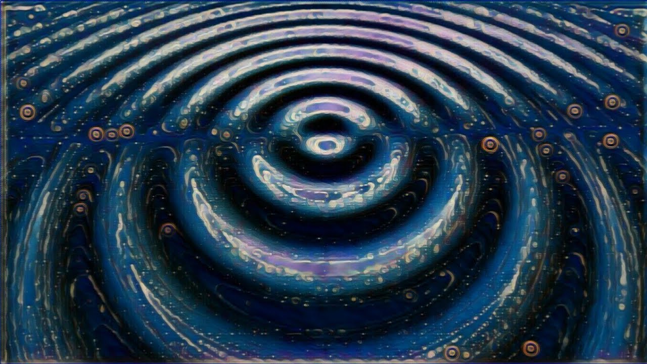 Waves In Space Picsart Drawing - YouTube