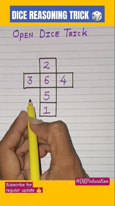 Open Dice Tricks | Dice Reasoning Tricks | पासा 🎲| #shorts #trending #ssc - YouTube