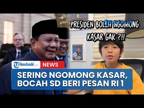 Bocah SD Beri Pesan ke Prabowo Cara Hadapi Kritik: Enggak Usah Marah