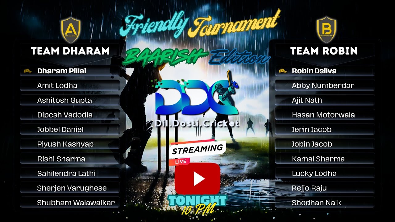 DDC - A vs DDC - B | 12-Sep-24 | DDC Friendly Tournament - BE | Live ...
