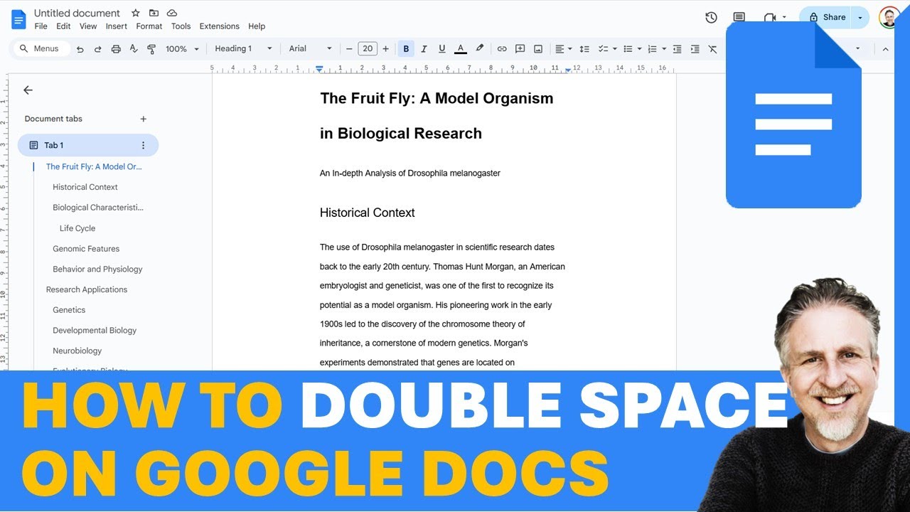 How Do You Double Space On Google Docs - YouTube