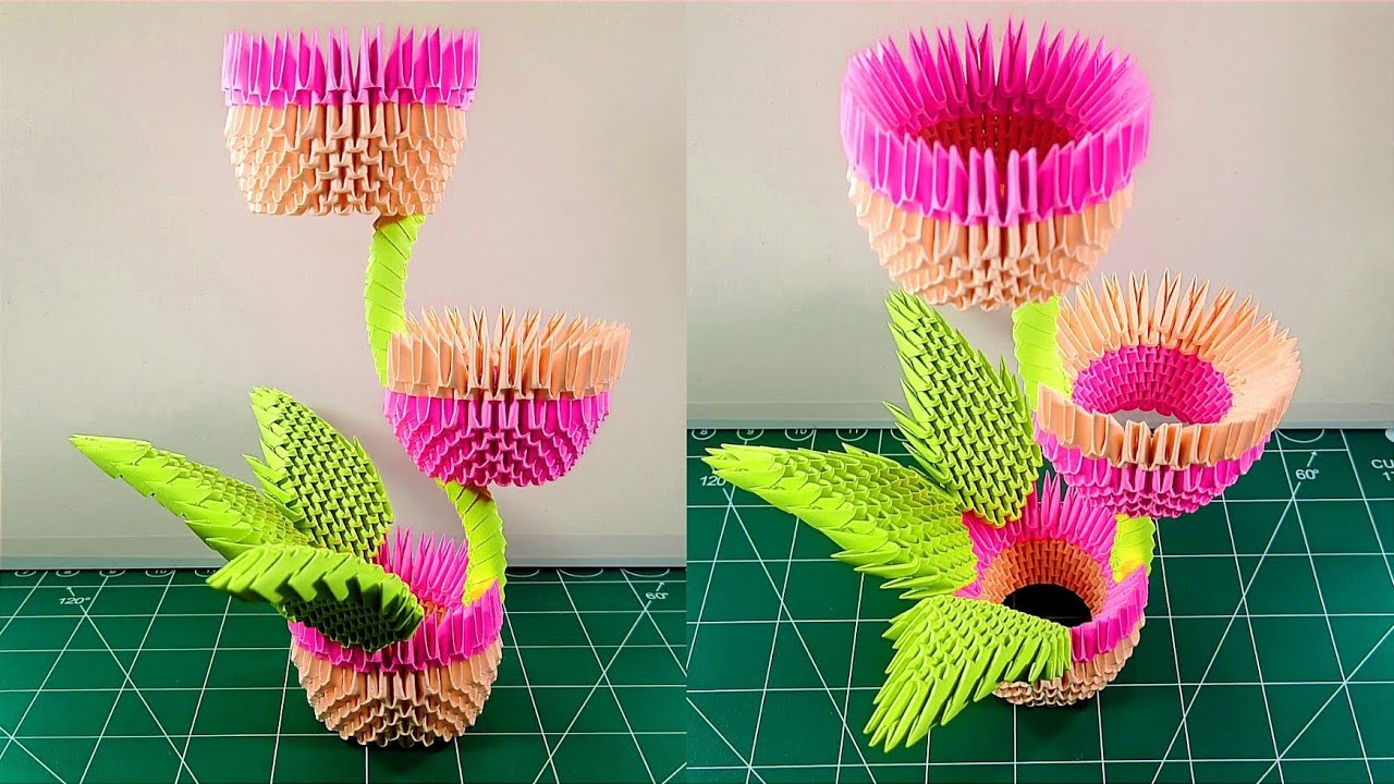 22 origami 3D training showpiece #diy #3dcraft #paperart #craft # ...