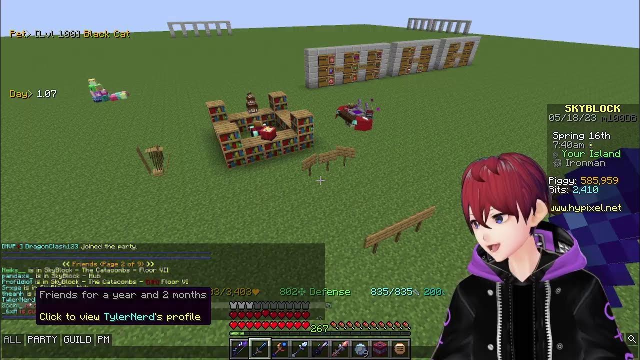 F7 gaming. Hypixel Skyblock Ironman. [Vtuber] - YouTube