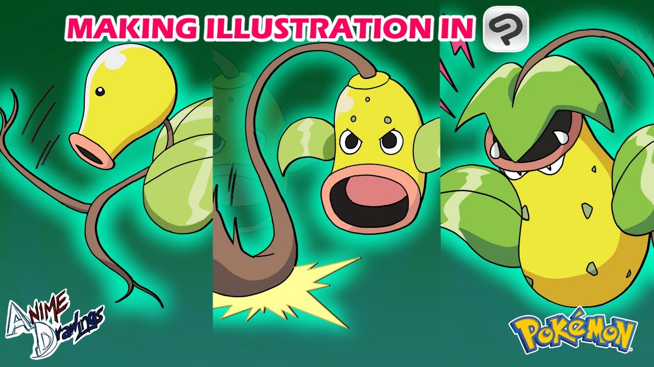 DRAWING BELLSPROUT WEEPINBELL & VICTREEBELL | Pokémon - YouTube