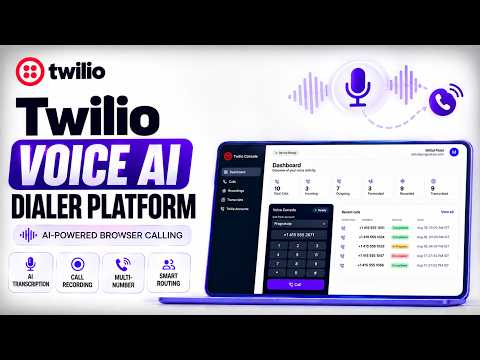 Twilio Voice AI Dialer: Browser-Based Calling + AI Call Transcription + call forwarding #twilio  #ai