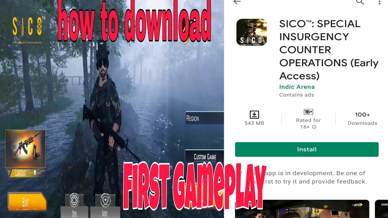 Sico mobile first gameplay|beta test|How to download sico mobile - YouTube