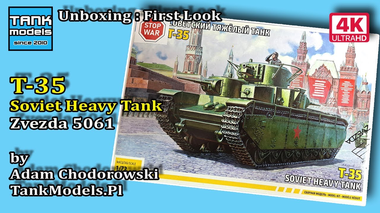Unboxing #166 - T-35 - Zvezda 5061 - YouTube