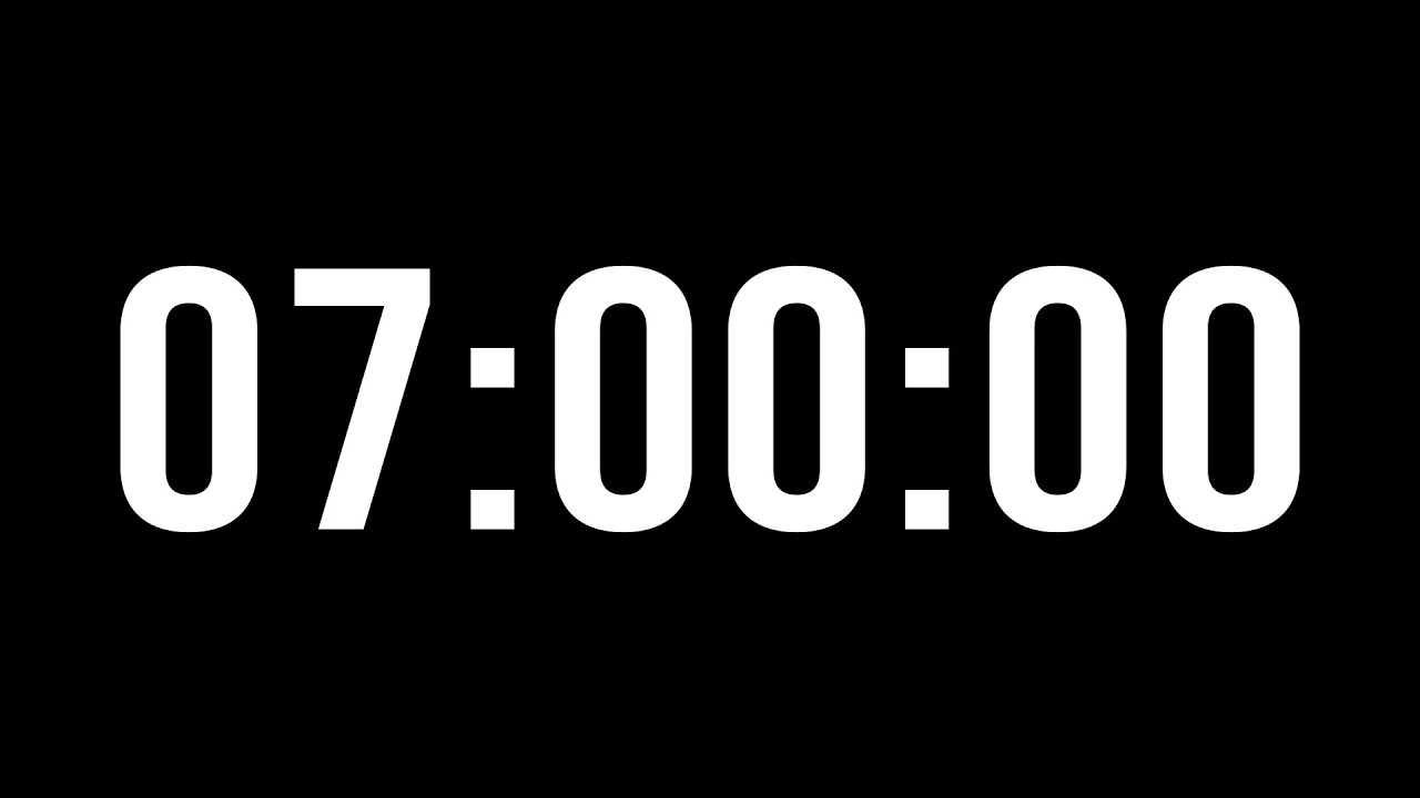 7-Hour Countdown Timer | 7 Hour Timer | 7 Hour Study Countdown Timer ...
