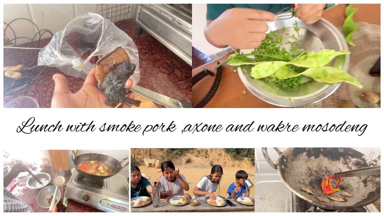 Naga dish: smoke pork with axone | Tripura dish: wakre/yongchak/stingy ...