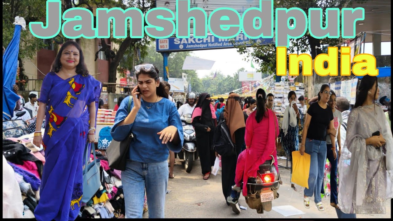Sakchi the largest Indian market Jamshedpur Jharkhand - YouTube