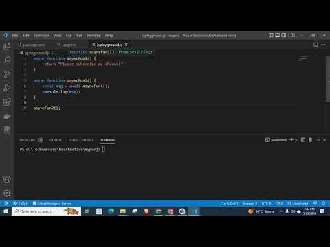 How to Return the Response from an Asynchronous Function Call in JavaScript - YouTube