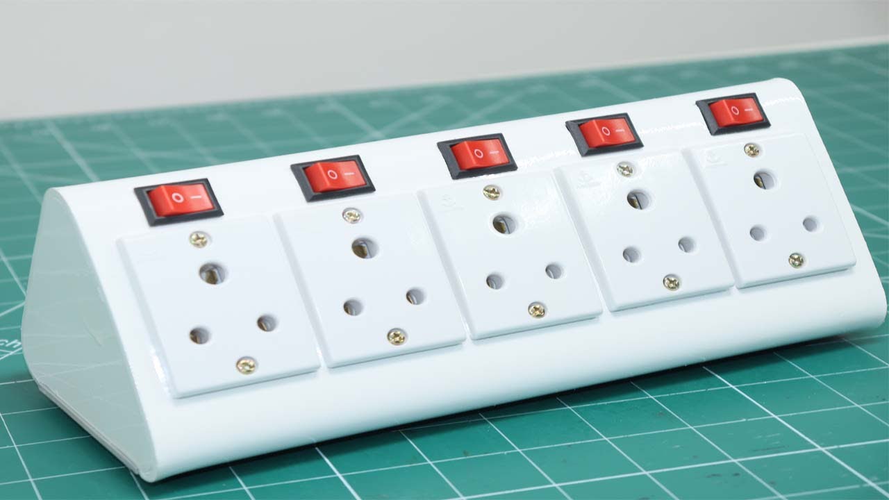 How To Make an Amazing Extension Board for Your Desk | DIY Power Strip ...