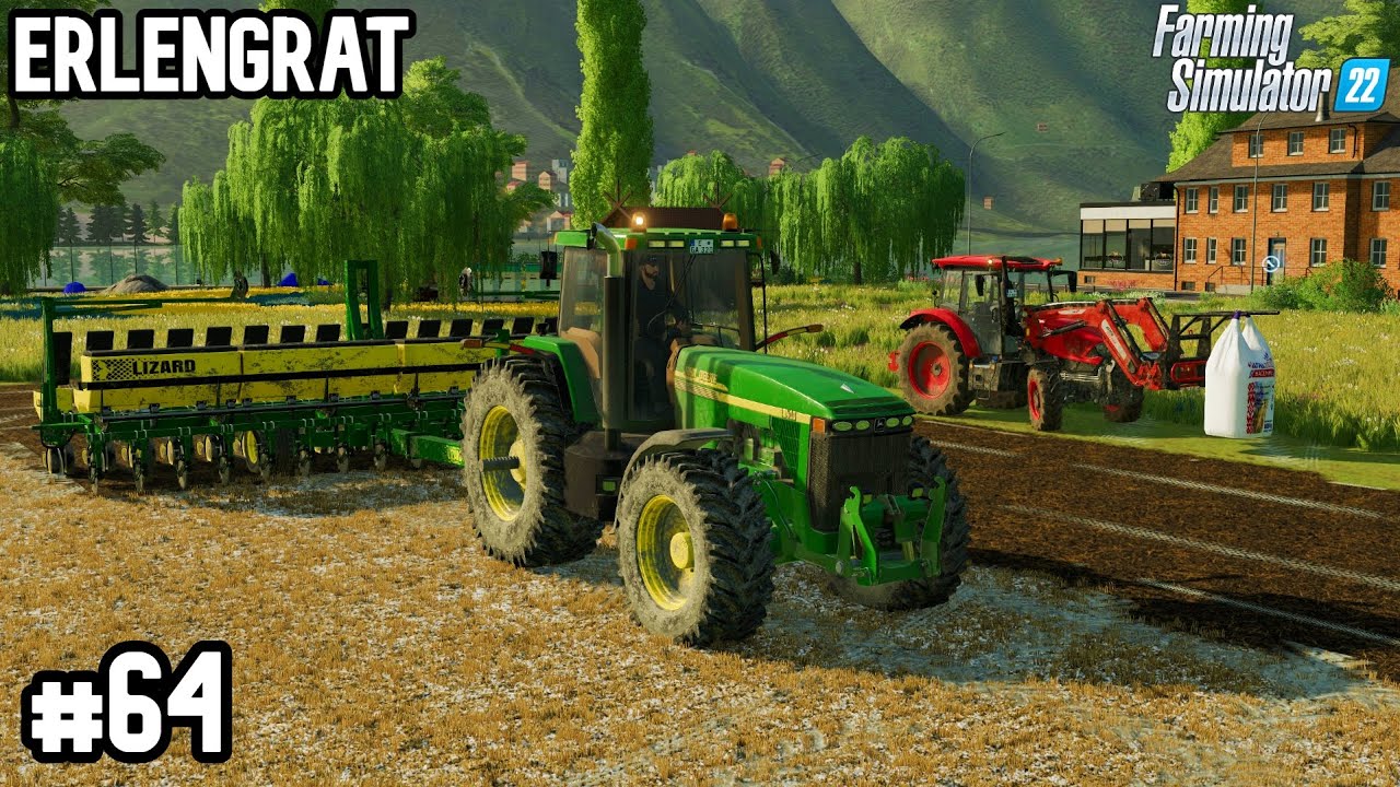PLANTING sunflowers with JOHN DEERE - SURVIVAL CHALLENGE | Farming ...