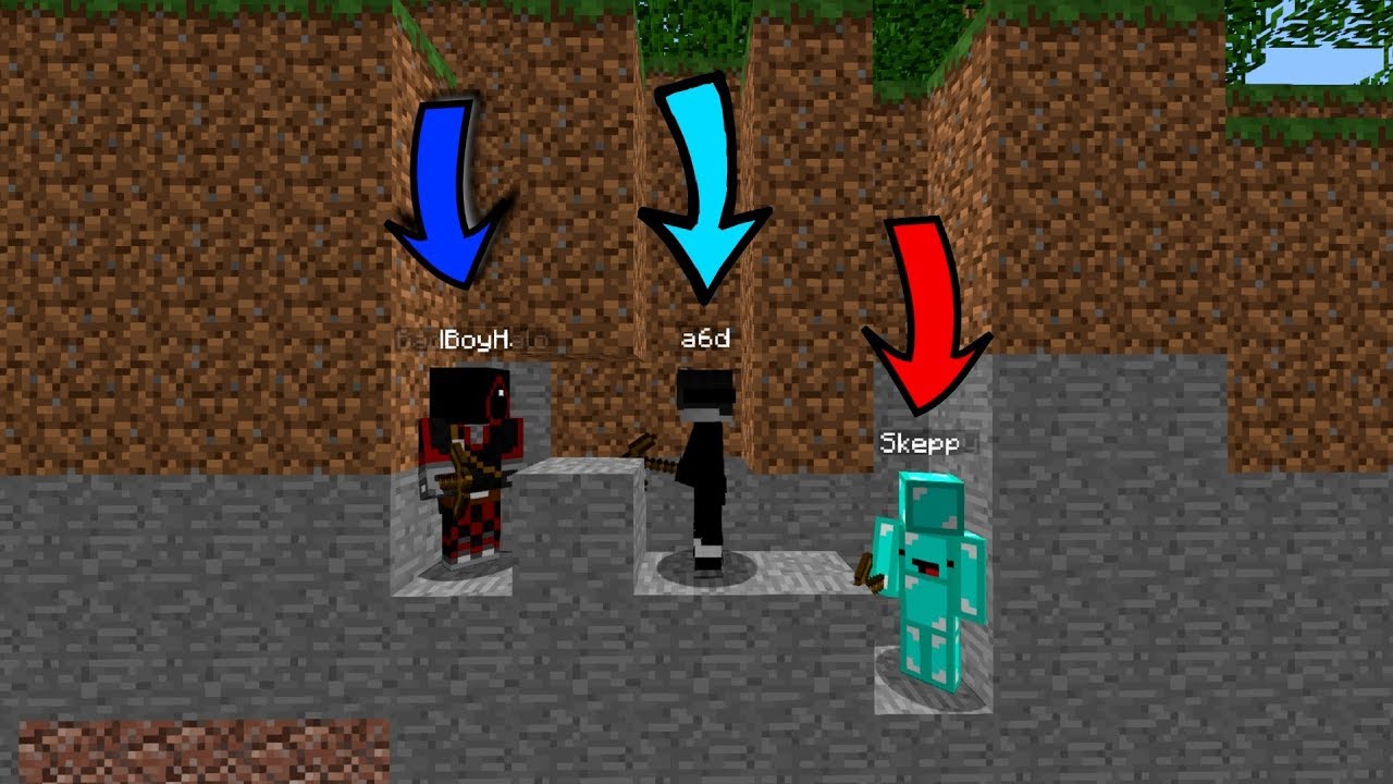 Minecraft But We Can Only Dig Straight Down or Up - YouTube