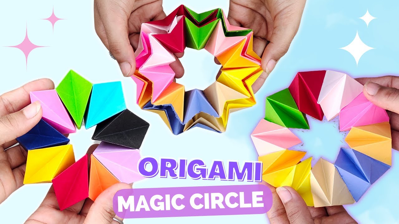 Origami Paper Magic Circle | Origami Mysterious Magic Circle | Origami ...