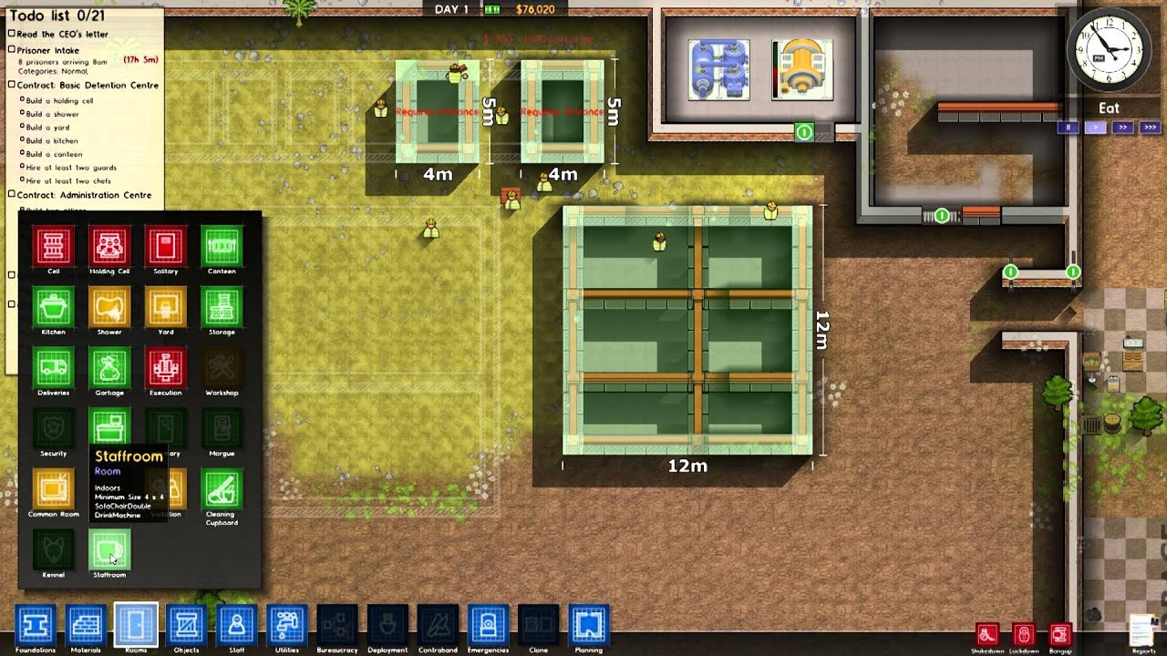 Prison Architect - Episode 1 : Plans - YouTube